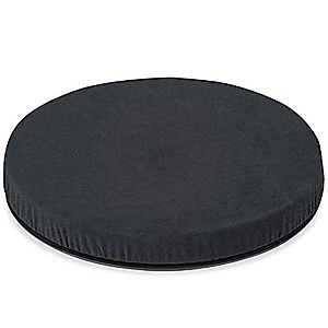HealthSmart 360 Degree Swivel Seat Cushion, Chair Assist for Elderly, Swivel Seat Cushion for Car, Twisting Disc, Black, 15 Inches in Diameter