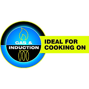 Vinod Induction Friendly Platinum (TRI PLY) 18/8 Stainless Steel Extra Deep Kadai with Stainless Steel Lid (18cm, 1.1 Litre)