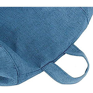 Librao Bean Bag Chair Sofa Cover(No Filler), Lazy Lounger High Back Large Bean Bag Storage Chair Cover Sack for Adults and Kids Without Filling (Blue, M)