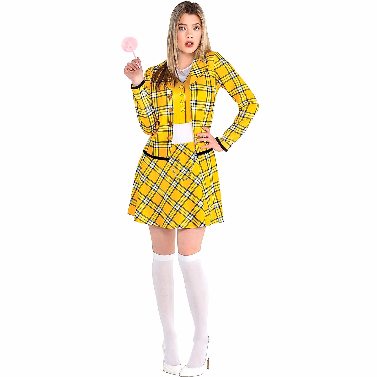 Clueless Cher Costume Kit - Women Standard Size, Yellow - 1 Set