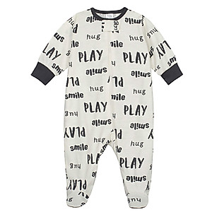 Onesies Brand unisex baby 4-pack 'N Play and Toddler Sleepers, Grey Neutral, 0-3 Months US