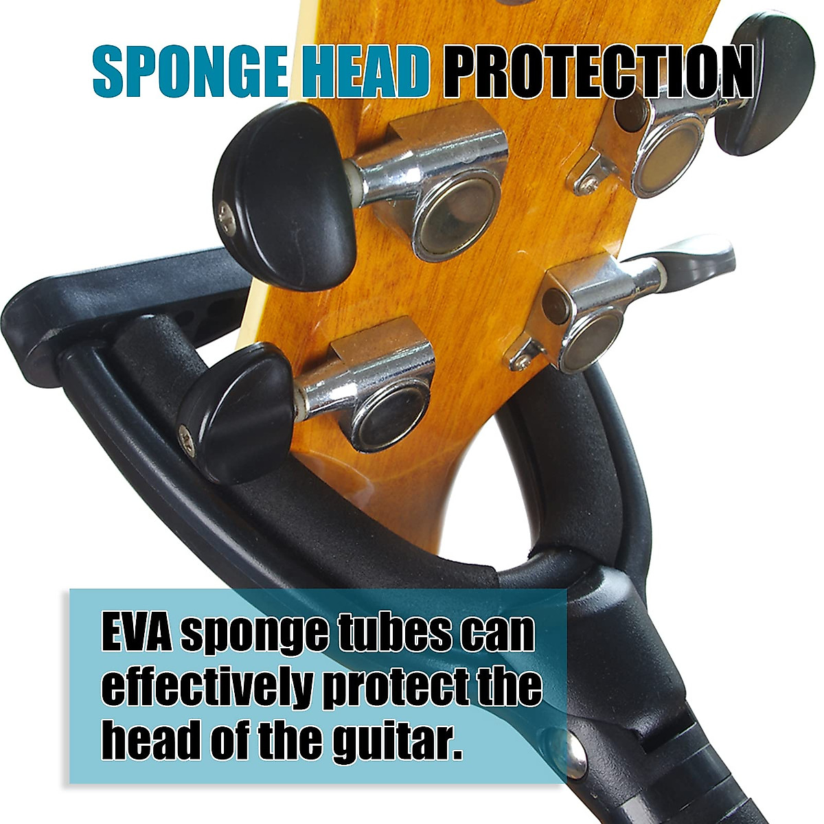 GLEAM Guitar Stand - Universal Guitar Rack for Electric, Acoustic Guitar and Bass