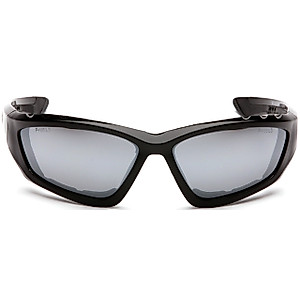 Pyramex Safety Accurist Safety Glasses Black Silver Mirror Lens