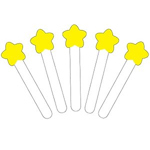 Carson-Dellosa Star Sticks Manipulative (146001), Yellow/White