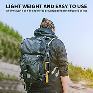 SAKOBS Metal Detector Pinpointer Wand: 5" Detection Depth, IP68 Fully Waterproof, Up to 66 Feet Underwater, 360°Detection Handheld Pin Pointer, 3 Modes (Buzzer, Vibration,Sound) for Adults & Kids