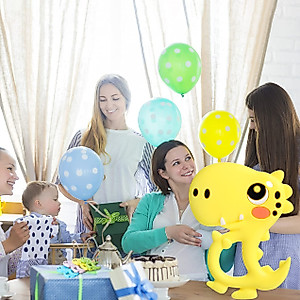 BBBiteMe Baby Teething Toys Silicone Dinosaur Baby Teethers for Babies 0-6, 6-12 Months, BPA-Free Teether Gifts Baby Shower Toy for Toddlers and Infants(Yellow)