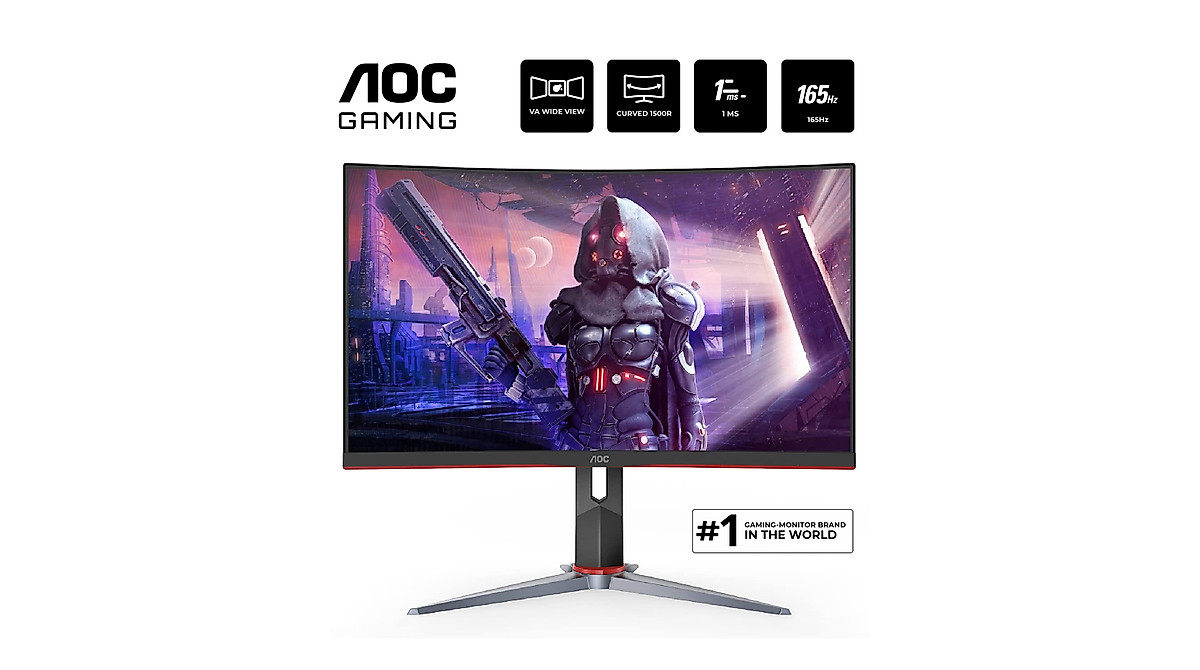 AOC C27G2 27-Inch Curved Gaming Monitor 165Hz 1ms Full HD