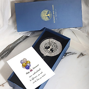 Retirement Gifts for Women Men,Retirement Wind Chime with Tree of Life Wind Spinner - Happy Retirement Gifts for Teacher,Nurse,Retired Boss,Coworker