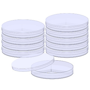 BIPEE Sterile Petri Dish, Pack of 10pcs, 90 x 15mm Petri Dishes Y-Plate (3-Section)