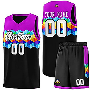 Personalized Basketball Jersey and Shorts Team Name Number Logo-Custom Basketball Jersey Uniform for Men Women Kids