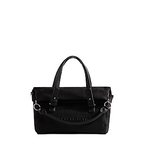 Desigual woMens Casual Hand Bag, Black, U US
