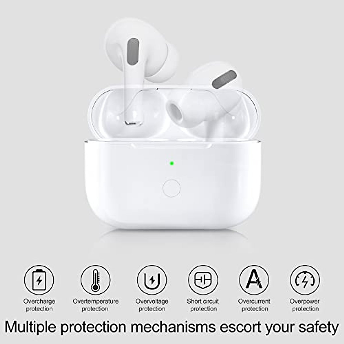 Compatible for AirPods Pro 2nd Generation Charging Case Replacement, Compatible for Wireless AirPods Pro 2 Charger Case with Bluetooth Pairing Sync Button,660 mAh Built-in Large Battery