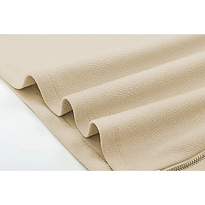 Lauweion Women's Strapless Side Zipper Tube Top Sexy Off The Shoulder Stretch Going Out Bandeau Tank Apricot