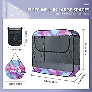 Porayhut Portable Baby Crib Net Safety Mesh Tent,Pop up Infant Mosquito Net, See Through Canopy Netting Cover for Baby&Toddler to Keep Baby from Climbing Out.