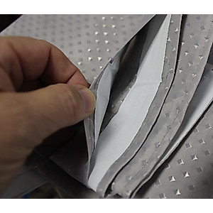 Diamond Stitch Fabric Bathroom Sink Skirt Utility Sink Waterproof Fits Standard Size Sinks Adds Bathroom Storage (Silver-Gray) Large