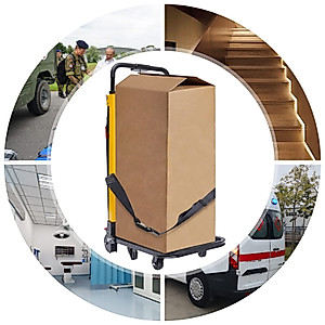 Electric Folding Stair Climbing Hand Truck Cart Dolly, Heavy Duty Electric Climber Moving Dolly, for Furniture Family Logistics Warehouse, 6 Wheels 330lbs