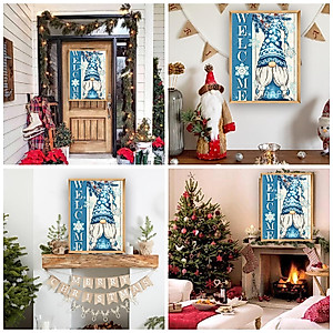 Demonwer Winter Gnome Diamond Painting Kits for Adults Christmas Diamond Art Kits for Adults Beginners,5d Paint with Diamonds Pictures Gem Art Painting Kits DIY Adult Crafts Kits 16x12inch