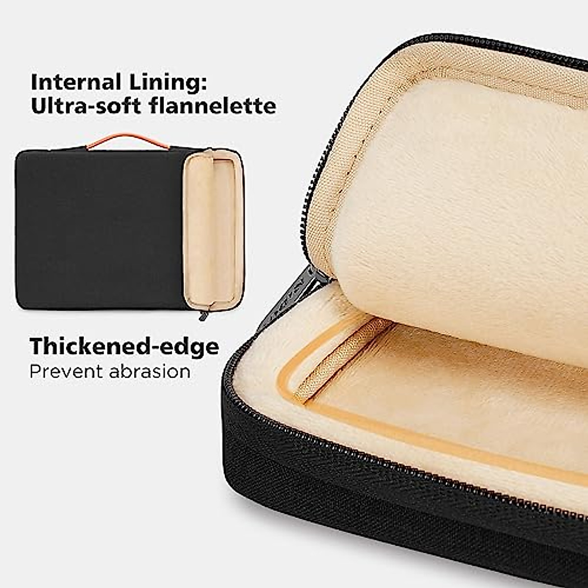 NIDOO 15.6 inch Laptop Sleeve Case Carrying Bag Handle for 16" MacBook Pro M2 M1 / 15.6" Lenovo Legion 5 / ThinkPad T15 P15s E15 L15 T15g P1 P15 P53 / 16" Legion 7i Gen 6 / Legion 5 Pro/ThinkPad T16