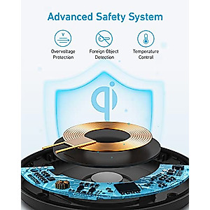 Anker 315 Wireless Charger (Pad), 10W Max Fast Charging, Compatible with iPhone 14/13 Series, Samsung S22, AirPods, Samsung Buds, Google Buds, and More (Wall Charger Not Included)