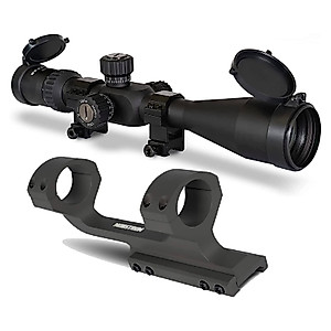 Monstrum G3 4-16x50 FFP Rifle Scope | Monstrum Extended Length Offset Scope Mount | 30 MOA | Bundle