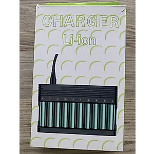 Skywolfeye 18650 Battery Charger 10 Bays Universal Charger for Flashlight Headlamp Battery 3.7v Li-ion Rechargeable Batteries 26650 14500 16340 18500 10440 18350 17670 18650 Charger