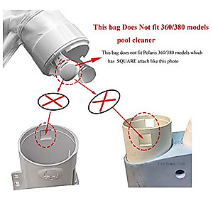 ATIE Pool Cleaner Sand and Silt Bag K14 Replacement Fits for Polaris 280/480 Pool Cleaner K14 Sand and Silt Bag Great for Desert Area Pools (2 Pack)