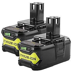 Upgrade 18V 6.0Ah P108 Battery Replacement for Ryobi 18 Volt Battery Lithium P102 P103 P104 P105 P107 P109 P122 Ryobi ONE+ Cordless Drill Tool (2Pack)