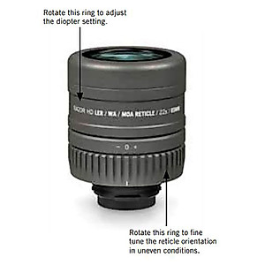Vortex Optics Razor HD Ranging Reticle Eyepiece 22x - MOA, Black