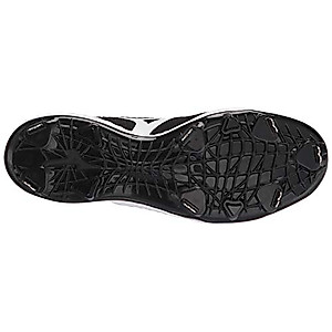 Mizuno Mens Cleat Baseball Shoe, Black/White, 13 US