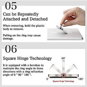 Bunker Ring Art Design, Cell Phone Ring Grip Stand, 360°Rotation Metal Ring, Comes with Dedicated Holder, Compatible with Most Smartphones (004 Kwak)