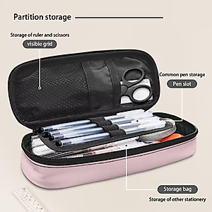 Dulior Puppy Glasses Bow Blue Pencil case Big Capacity Pen Pouch Zipper Stationary Bag for College Office Organizer