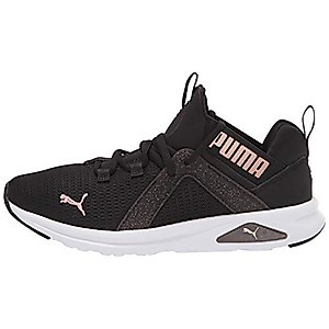 PUMA Women's ENZO 2 SPECKLE Sneaker, Puma Black-Rose Gold, 6.5