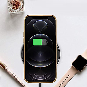 Jefonha for iPhone 12 Pro Max 6.7 Inch Luxury Plating Cute Butterflies Cover with Screen Protector Fun Cute Side Pattern Soft TPU Shockproof Full Camera Lens Protection Electroplated Case - Black