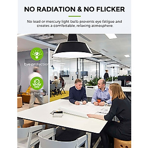 LOHAS A19 LED Light Bulbs 150W Equivalent, 17 Watt Daylight White 5000K LED Bulbs, 1600 Lumen Energy-Efficient LED Bulb(UL Listed), E26 Medium Base, Non-Dimmable, 4 Pack