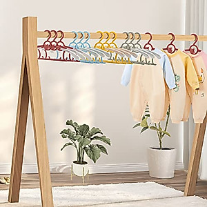 40 Pack Baby Hangers,Adjustable Plastic Children Coat Hanger,Non-Slip and Extendable Laundry Infant Hangers,Baby Nursery Closet Hangers,Baby Clothes Hangers for Girl Boy Toddler Children Hangers