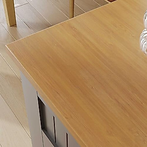 Alorksi Kitchen Island with Trash Cabinet