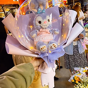 Wide Mouth Clear BoBo Balloons for Stuffing，15 Pack 26" Pre Stretched Extra Large Wide Neck Bubble Balloons for fill Teddy Bear/Wedding/Baby Shower/Father's Day/Graduation Party Decoration