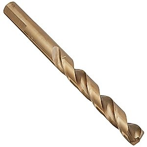 BOSCH CO2153 1-Piece 13/32 In. x 5-1/4 In. Cobalt Metal Drill Bit for Drilling Applications in Light-Gauge Metal, High-Carbon Steel, Aluminum and Ally Steel, Cast Iron, Stainless Steel, Titanium