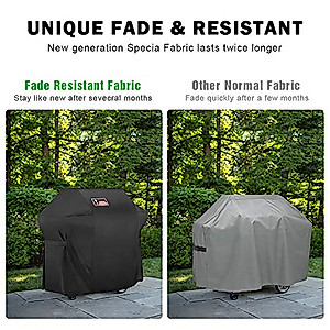 Kingkong 7106 Premium Heavy Duty Cover Spirit 200 and 300 Series, Weber Genesis Silver A/B Gas Grill Including Stainless Steel Meat Fork, Spatula and Tongs …