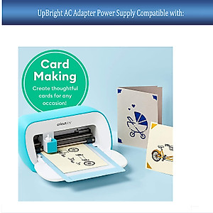 UpBright 18V AC Adapter Compatible with Cricut Joy JCTR101 2007813 2007992 Compact Portable DIY Smart Cutting Machine PC2007992 GHFB23405 SS2076299 TS-A045-1800251 18VDC Power Supply Battery Charger