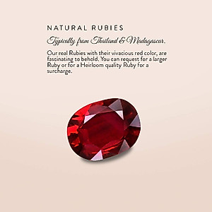 Diamondere Natural and Certified Ruby and Diamond Engagement Ring in 14K White Gold | 0.34 Carat Infinity Knot Ring Size 7