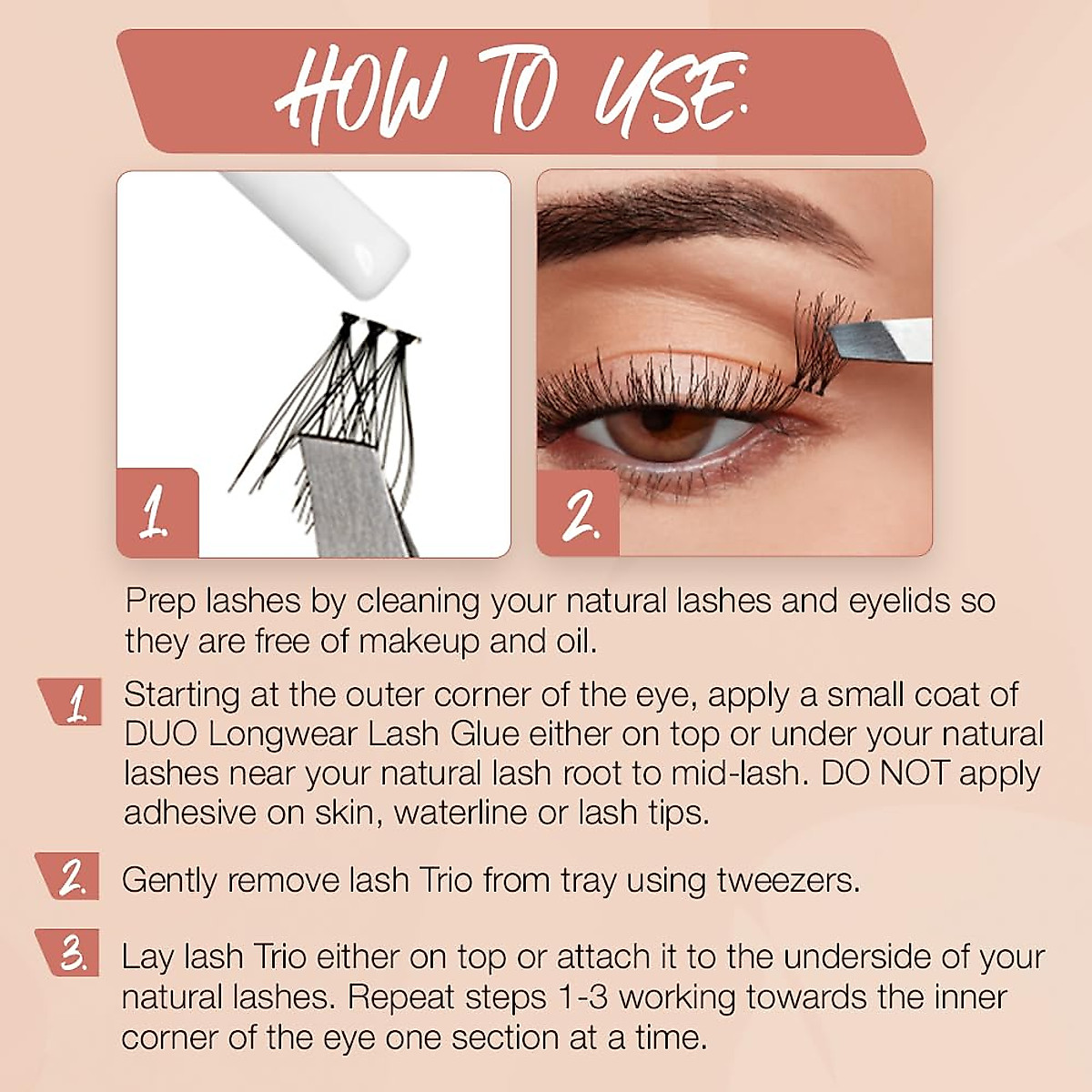 Ardell Naked Lashes Trios Kit, 32 Trios, 1 pack