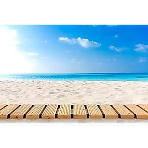 Zyppio Roll-Out Garden Pathway, 8’ Long, Straight, Weather-Resistant Walkway for Outdoor Patios, Gardens, Beach Boardwalks, and Wedding Party Events, Natural Cedar Hardwood