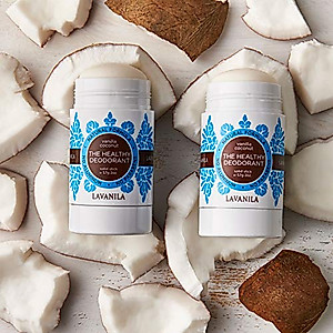 Lavanila Natural Aluminum Free Deodorant 2-Pack, Vanilla Coconut - The Healthy Deodorant for Men and Women, Solid Stick (2 Ounce Each), Vegan