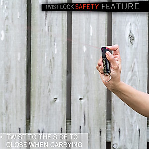 POLICE MAGNUM Mini Pepper Spray Bulk Pack- Max Heat Strength- Made in The USA - 1/2oz Twist Lock Keyrings (20 Hot Pink) Half Ounce