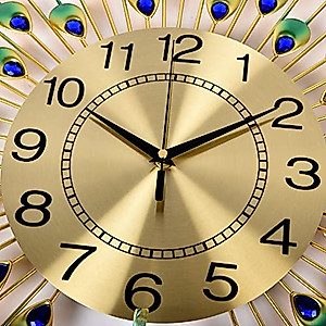 Shop LC Home Decor Peacock Analog Wall Clock Designer Wall Decorations