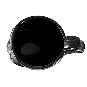 Cool Black Ceramic Skull Coffee Mug Cup Goth Evil
