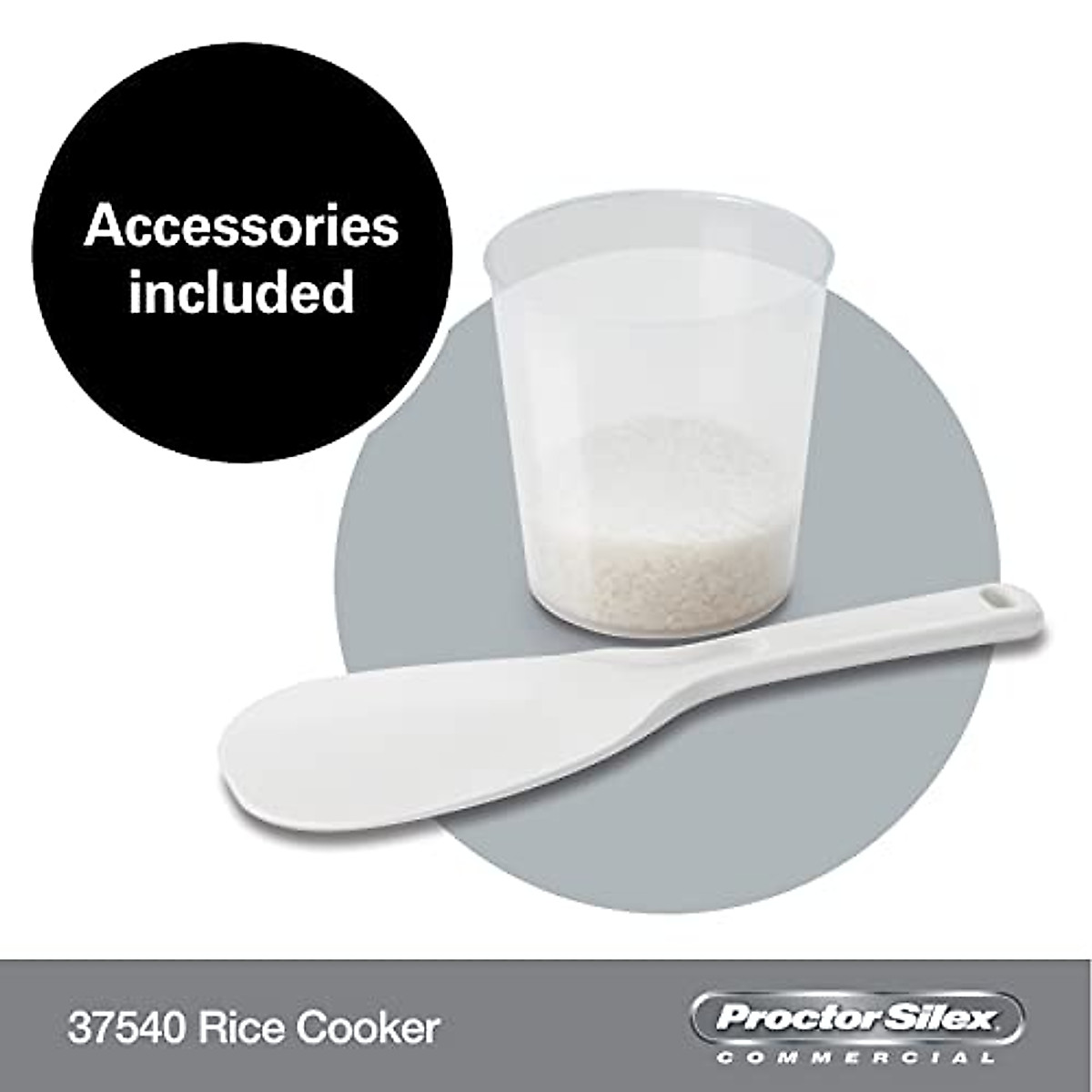 Proctor Silex Commercial 37540 Rice Cooker/Warmer, 40 Cups Cooked Rice, Non-Stick Pot, Hinged Lid, Stainless Steel Housing