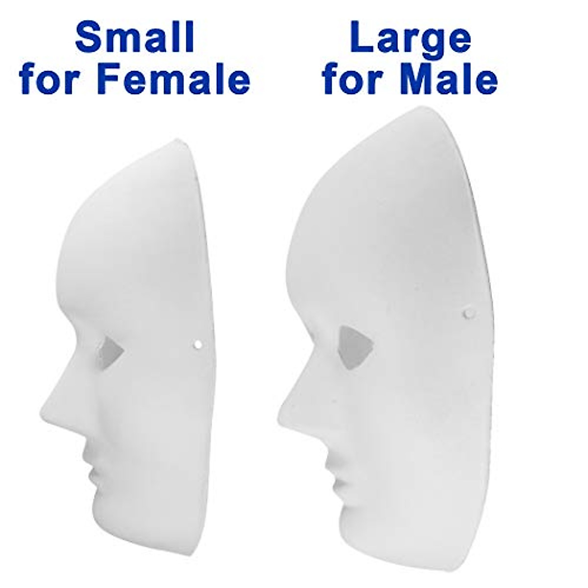 CALPALMY 30 Pack 2 Sizes Paper Mache Masks - Create Artistic Craft Projects from Wall Decorations to Theater and Halloween Costumes; Party, Masquerade Parties and Classroom Art