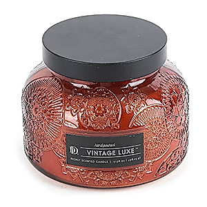 Vintage Luxe Embossed Jar Candle